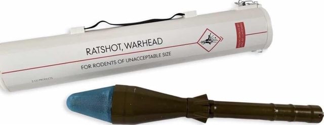 RATSHOT, WARHEAD pTABLE SIZE FOR RODENTS OF unnaccel - iFunny