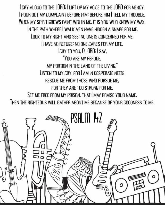 [CRY ALOUD 10 THE LORD: I LiFT UP MY VOICE TO THE LORD FOR MERCY. POUR ...