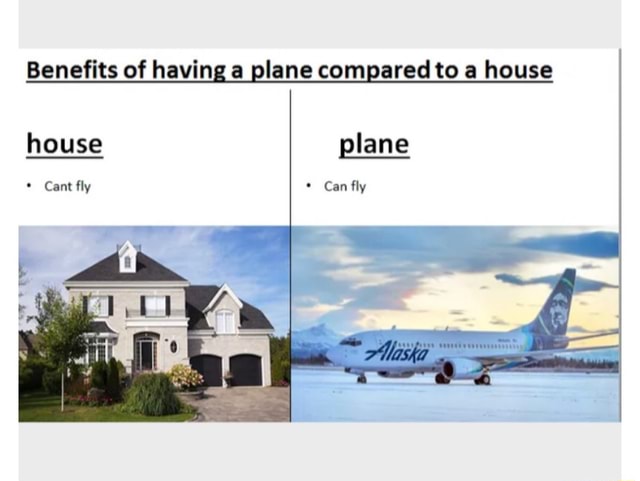 Dang that’s such a hard choice - Benefits of having a plane compared to ...