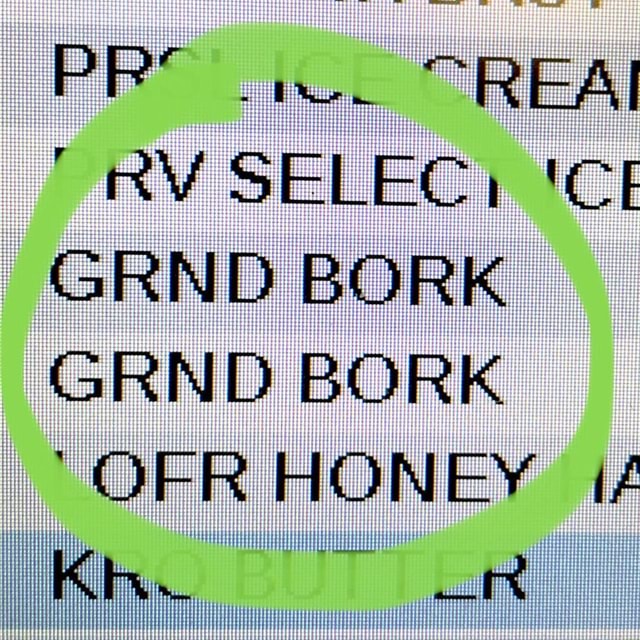 PR" TREAI RV SELEC) 'CE GRND BORK GRND BORK 'OFR HONEY KR~ rR - iFunny