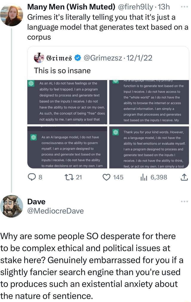 Grimes it's literally telling you that it's just a Many Men (Wish Muted ...