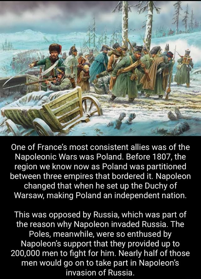 One of France's most consistent allies was of the Napoleonic Wars was ...