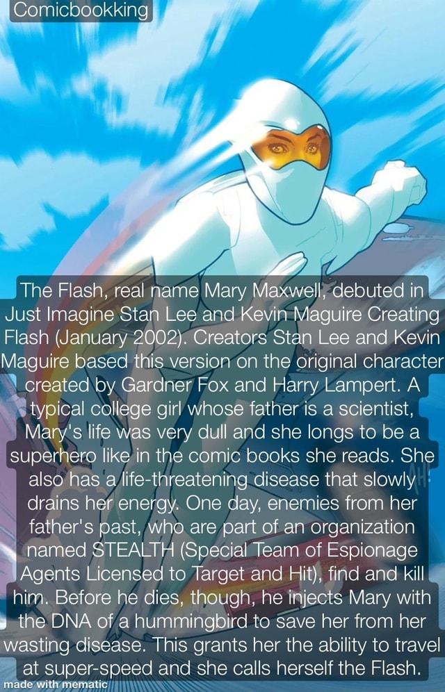 Comicbookking The Flash, real name Mary Maxwell, debuted in ted in Just ...