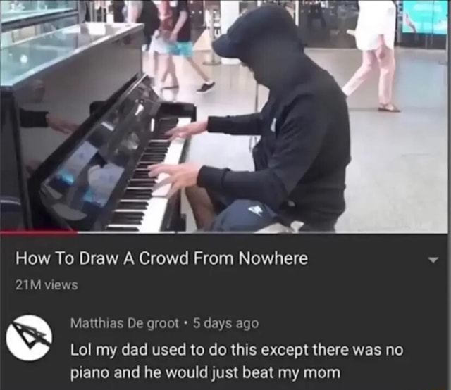 How To Draw A Crowd From Nowhere views Matthias De groat days ago Lol ...