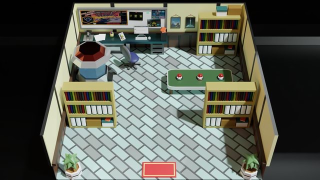 Pokemon Oak's Lab - Blender - iFunny