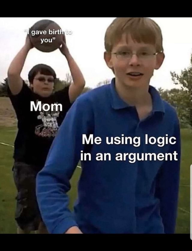 Me using logic in an argument - iFunny