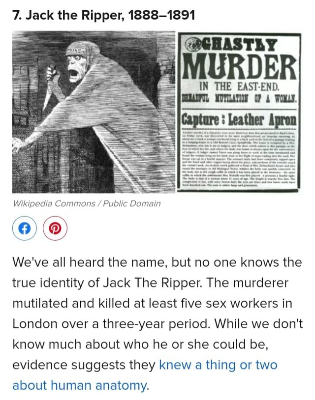 7. Jack the Ripper, 1888-1891 I @GHASTLY MURDER IN THE EAST-END ...