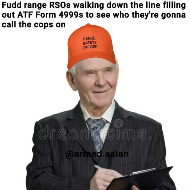 Fudd range RSOs walking down the line filling out ATF Form 4999s to see ...