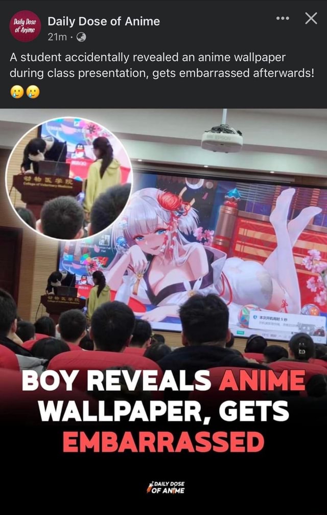 Daily Daily Dose of Anime X of Anime A student accidentally revealed an ...