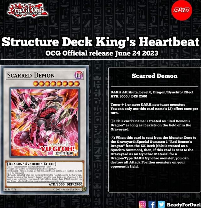 Structure Deck King's Heartbeat OCG Official release June 24 2023 ...