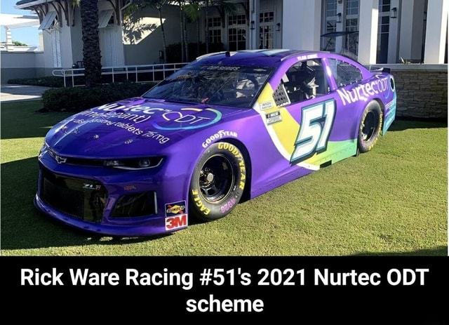 Rick Ware Racing #51's 2021 Nurtec ODT scheme - Rick Ware Racing #51's ...