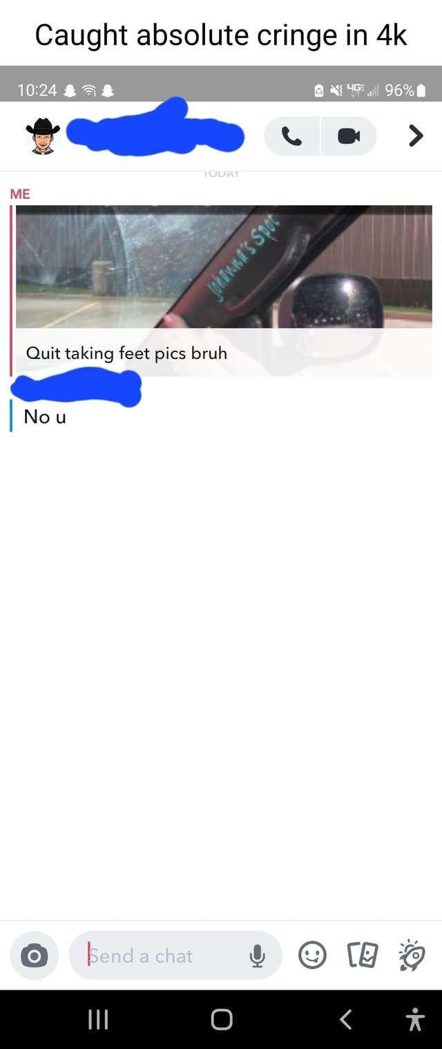 Caught absolute cringe in AB Quit taking feet pics bruh I Nou - iFunny