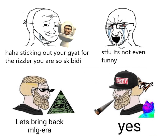 Haha sticking out your gyat for _stfu Its not even the rizzler you are ...