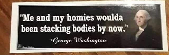 "Me and my homies woulda e been stacking bodies by now." y "George ...