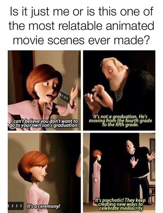 Is it just me or is this one of the most relatable animated movie scenes ever made? It's nota ...