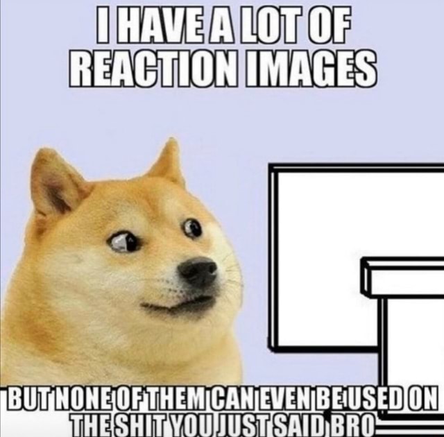 HAVE ALOT OF REACTION IMAGES BUST HONE OHT HEMIGANEVENIBEUS ON - iFunny