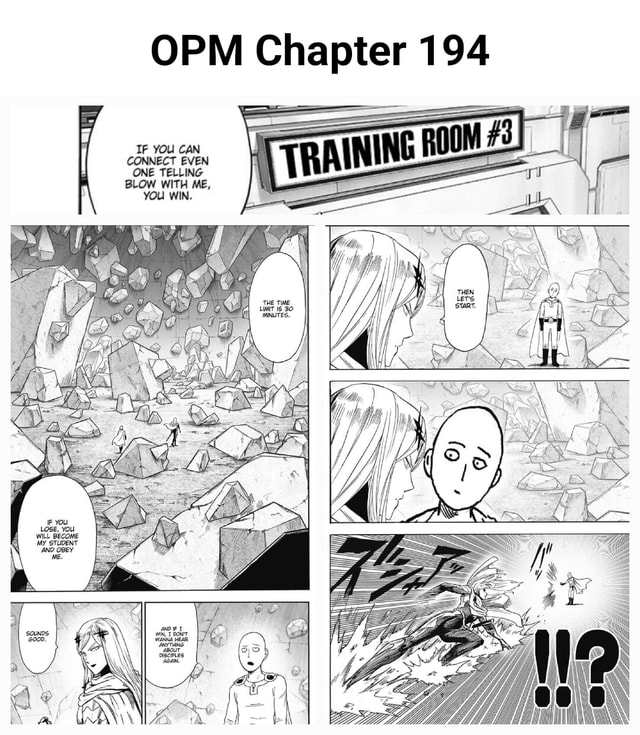 OPM Chapter 194 IF YOU CAN CONNECT EVEN ONE TELLING BLOW WITH ME, YOU WIN. - iFunny