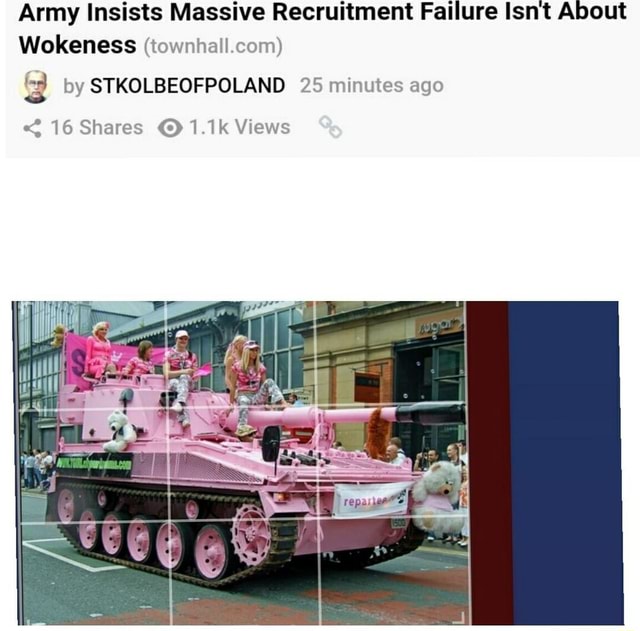 Army Insists Massive Recruitment Failure Isnt About Wokeness by ...