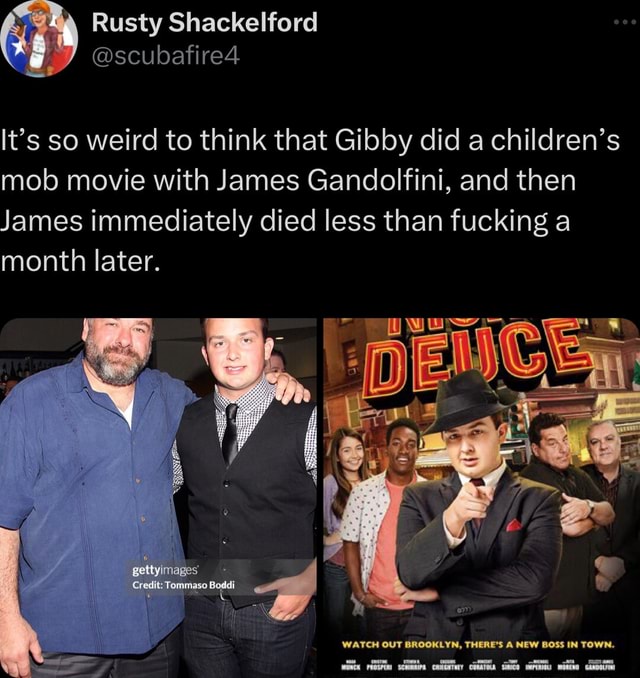 Rusty Shackelford @scubafire4 It's so weird to think that Gibby did a ...