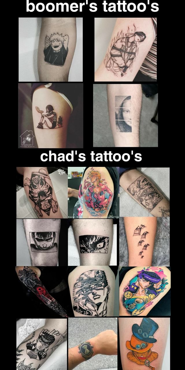 Boomers tattoo s chad's tattoo's - iFunny