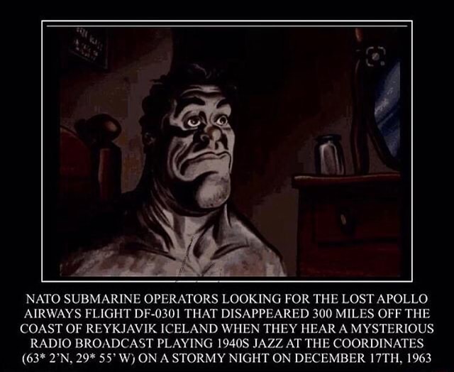 NATO SUBMARINE OPERATORS LOOKING FOR THE LOST APOLLO AIRWAYS FLIGHT DF ...