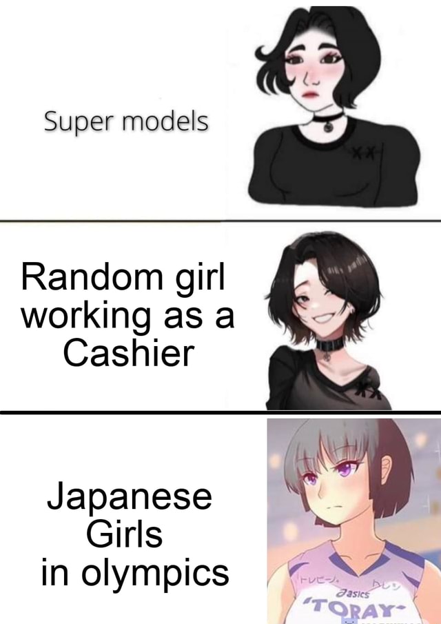 Super models Random girl working as a Cashier Japanese Girls in ...