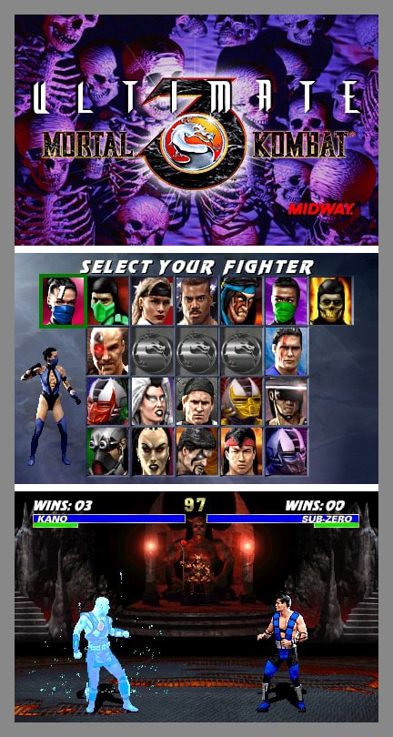 Ultimate Mortal Kombat 3 - Arcade - videogames advert in the mid-'90s ...