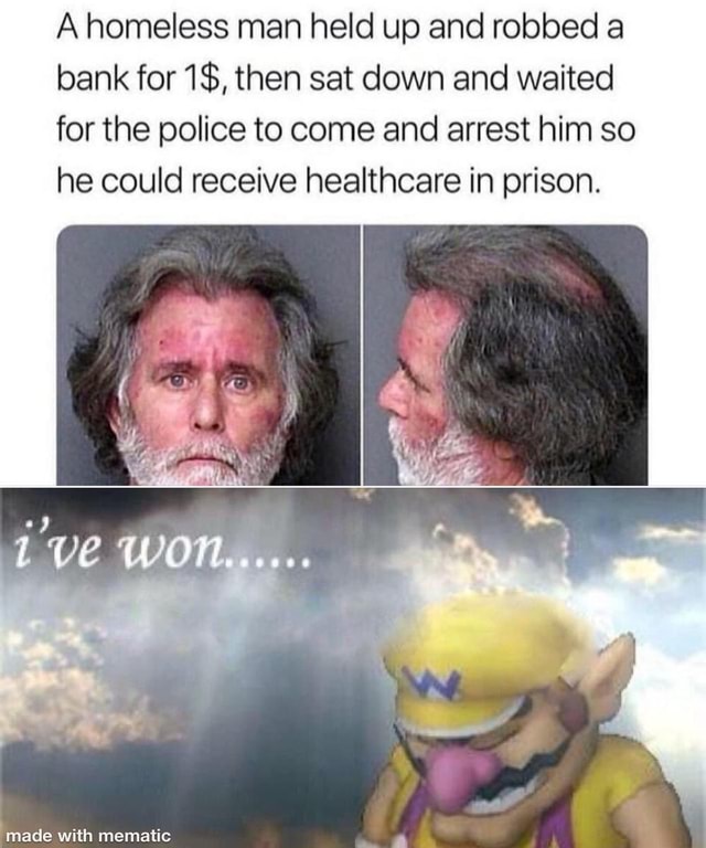 Posted to my profile using NotAP*doBot. - A homeless man held up and ... Posted to my profile using NotAP*doBot. - A homeless man held up and ...