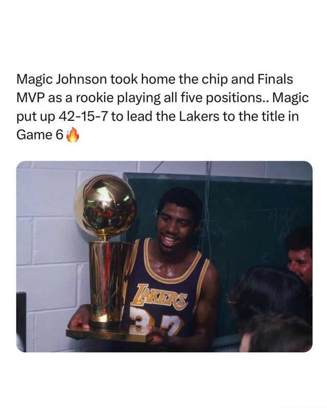 The LEGEND MAGIC💪 📌 #DUNK - Magic Johnson took home the chip and Finals ...