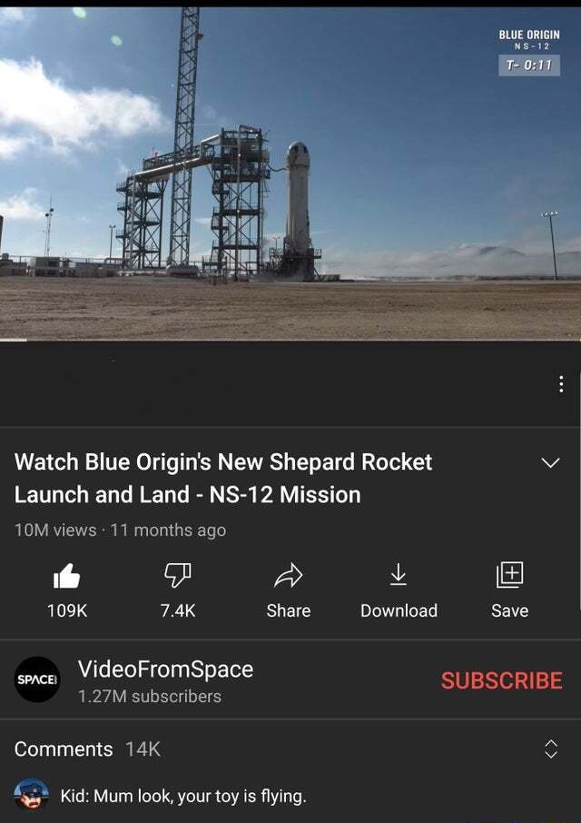 BLUE ORIGIN Watch Blue Origin's New Shepard Rocket Launch and Land - NS ...