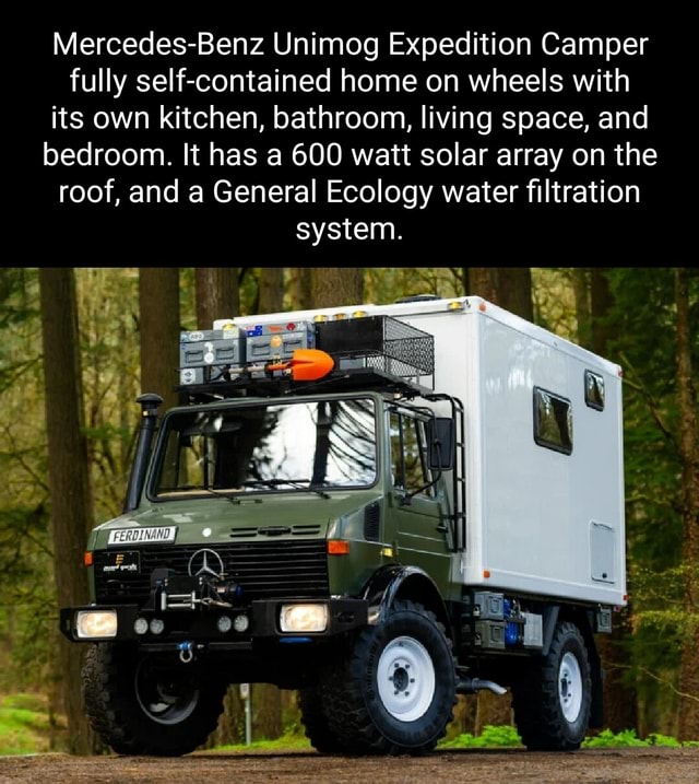 Mercedes-Benz Unimog Expedition Camper fully self-contained home on ...