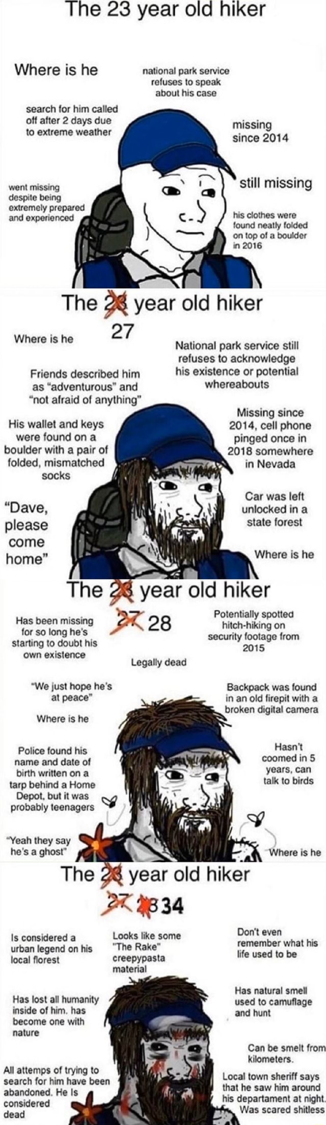 The 23 year old hiker Where is he national park service refuses to ...