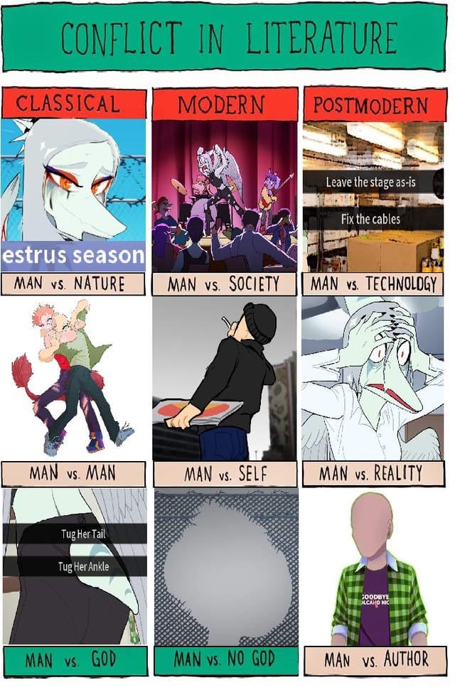 CONFLICT IN LITERATURE CLASSICAL estrus seas MAN vs. NATURE TY AN Tug ...