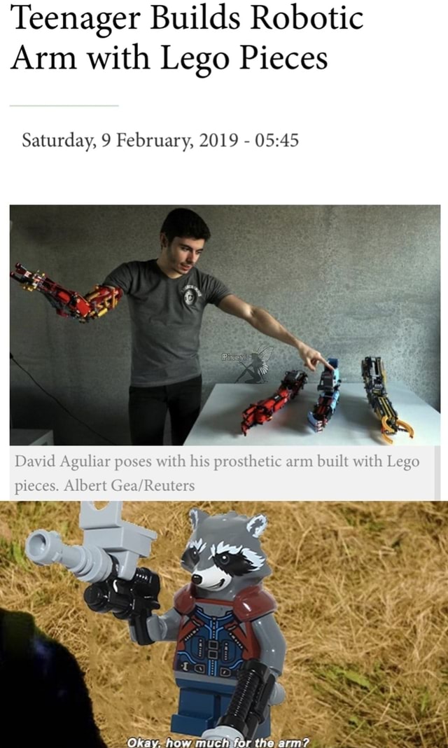 Teenager Builds Robotic Arm with Lego Pieces Saturday, 9 February, 2019 ...