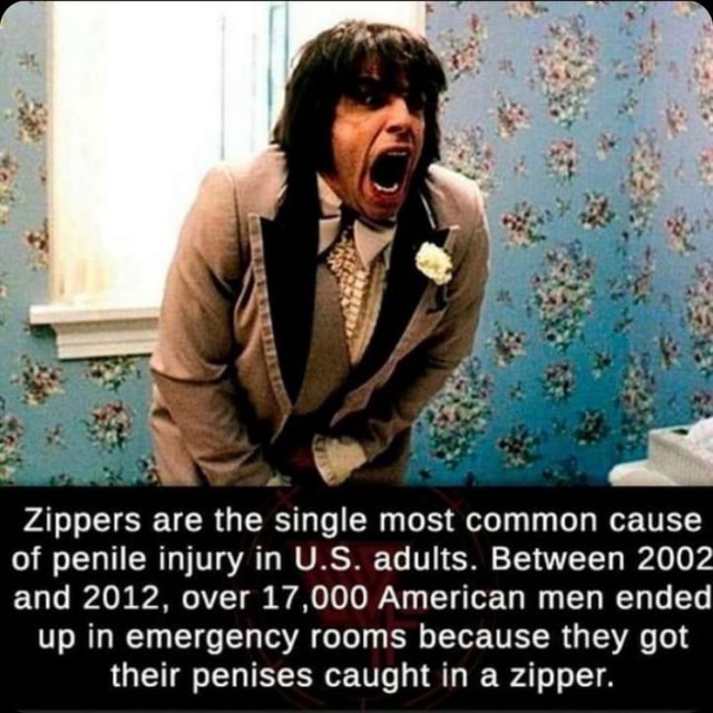 Zippers are the single most common cause of penile injury in U.S ...