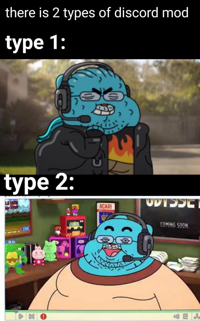 There is 2 types of discord mod type 1: type 2: - iFunny