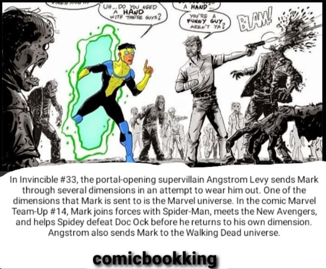 In Invincible #33, the opening supervillain Angstrom Levy sends Mark ...
