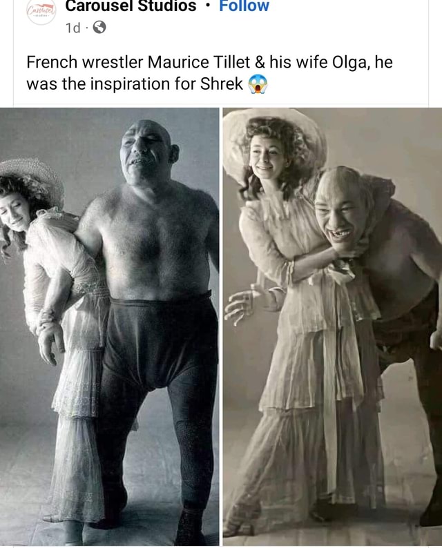 French wrestler Maurice Tillet & his wife Olga, he was the inspiration ...