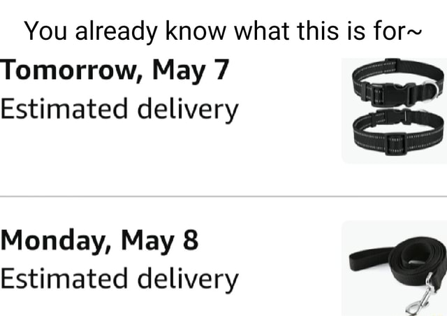 You already know what this is for~ Tomorrow, May 7 Estimated delivery ...