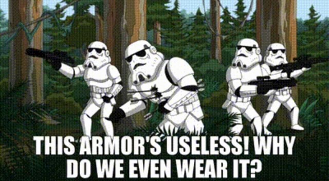 THIS ARMOR'S USELESS! WHY DO WE EVEN WEAR IT? - iFunny