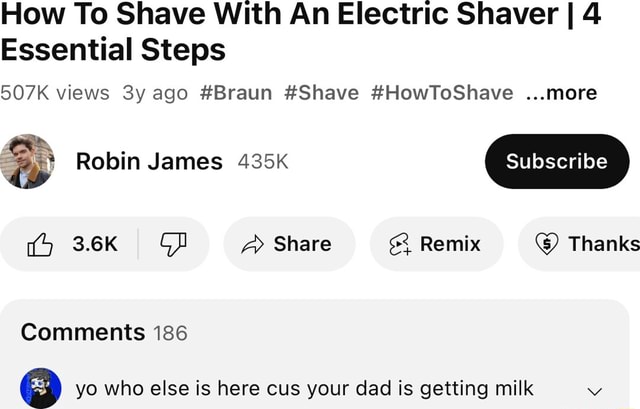 How To Shave With An Electric Shaver I 4 Essential Steps 507K views ago ...