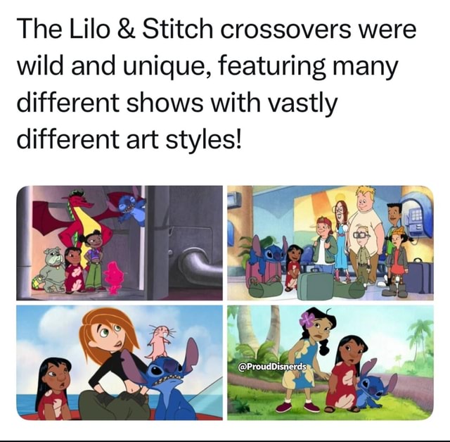 The Lilo & Stitch crossovers were wild and unique, featuring many ...