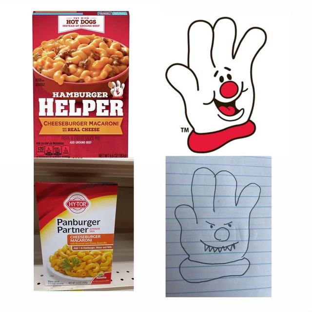 HAMBURGER HELPER 'ADD GROUND BEEF Panburger Partner si" - iFunny