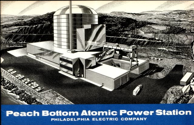 “Peach Bottom Atomic Power Station” (circa 1960) souvenir booklet from ...