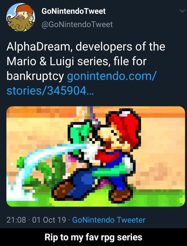 GoNintendoTweet “& “J @GoNintendoTweet x) AlphaDream, developers of the ...