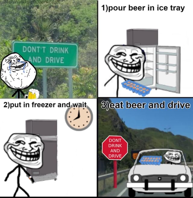 Beer in ice tray in freezer and,wait DONT AND - iFunny