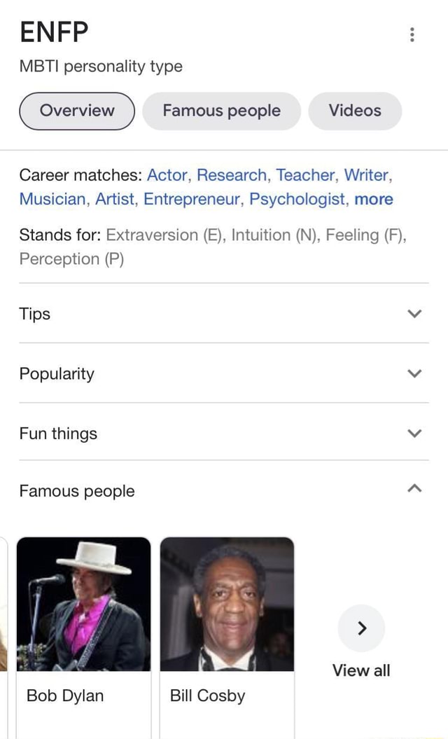 ENFP MBTI personality type Famous people Videos Career matches: Actor ...