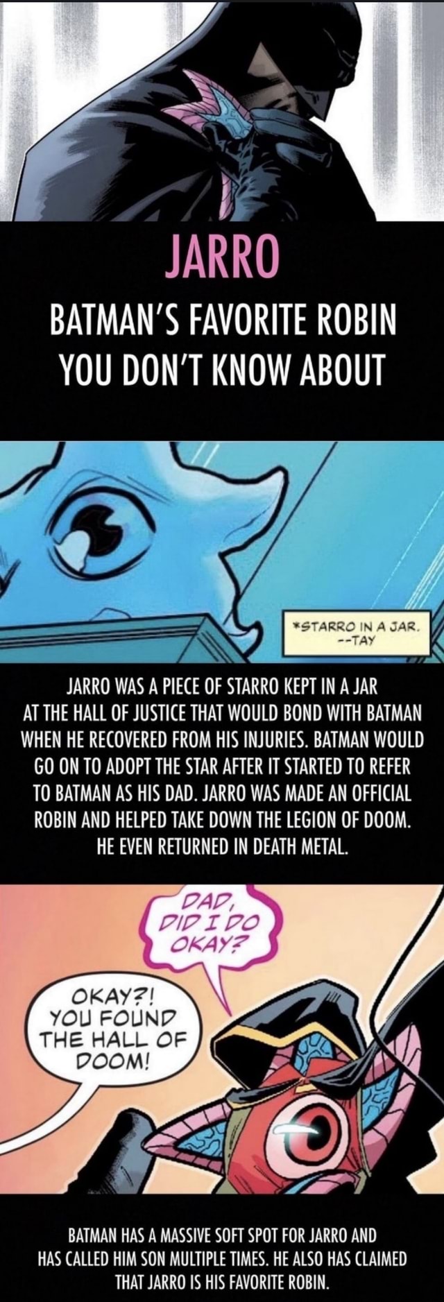 SS BATMAN'S FAVORITE ROBIN YOU DON'T KNOW ABOUT JARRO WAS A PIECE OF ...