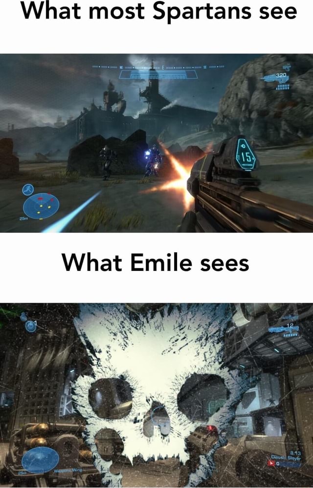 What most Spartans see What Emile sees - iFunny