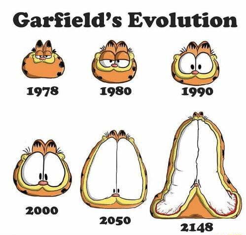 Garfield's Evolution - iFunny